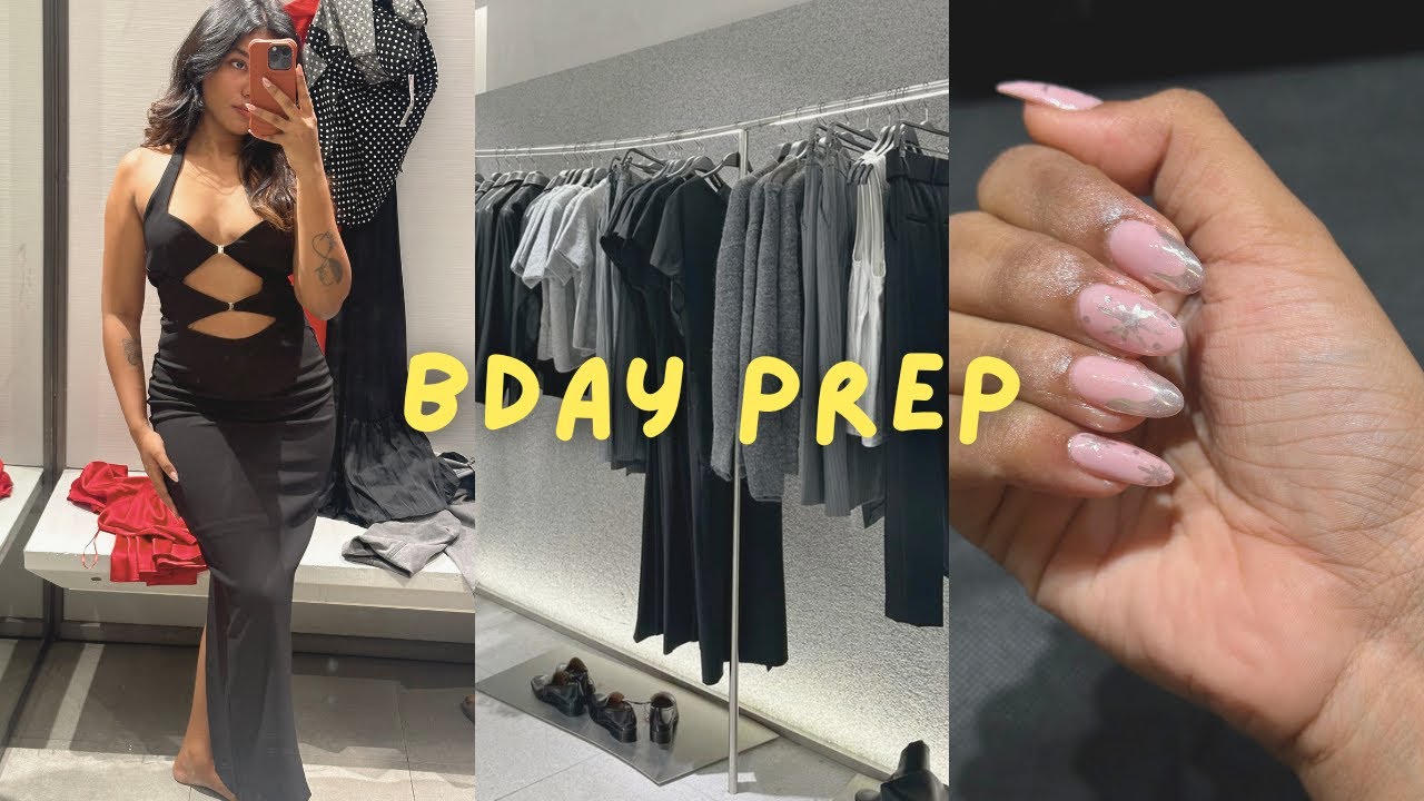 birthday prep vlog (nails, shopping) 🎀 - YouTube