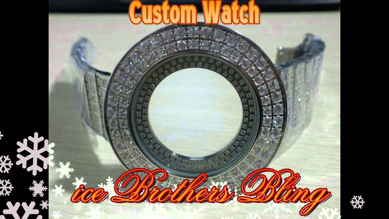 Ice Brothers Bling Custom Watch- Iced Out Lil boosie,Gucci mane watch ...