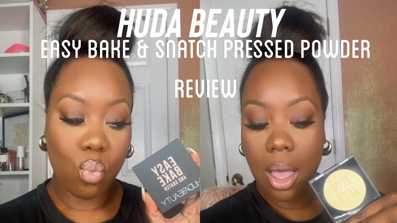New! Huda Beauty Easy Bake and Snatch Brightening & Setting Pressed ...