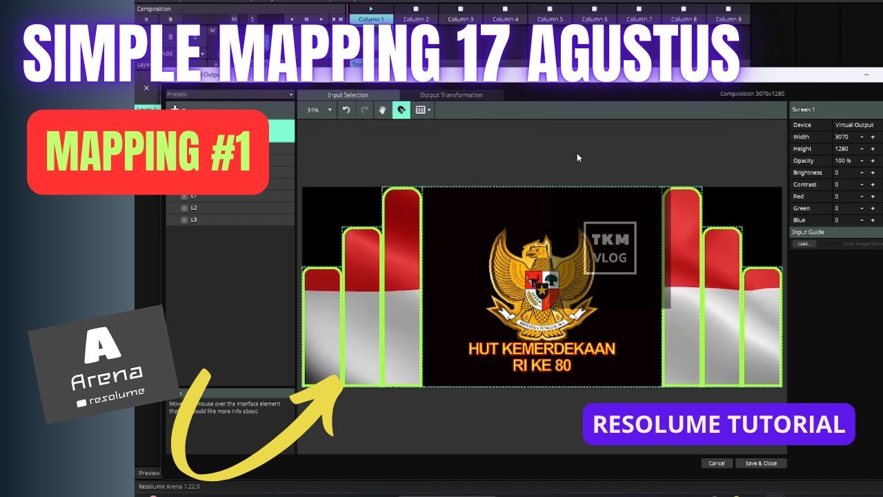 Simple Mapping Hari Kemerdekaan || Resolume Tutorial - YouTube
