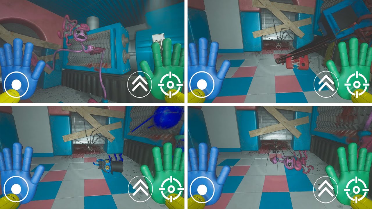 Poppy Playtime Chapter 2 - ALL Prototype Claw Ending with the Grinder (Part 1) - YouTube