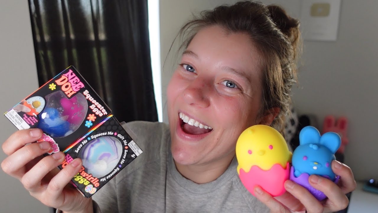NeeDoh Squishies Hoppity Doos, ChickaDeeDoos, Swirly Egg, Squish N ...