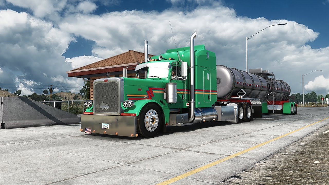 American Truck Simulator | ATS 1.53 | Peterbilt 389 Pizzster & Damo ...