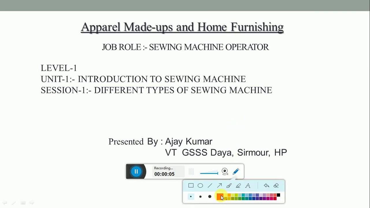 Apparel, Made-ups & home furnishings Level -1, Unit-1 SESSION-1 - YouTube