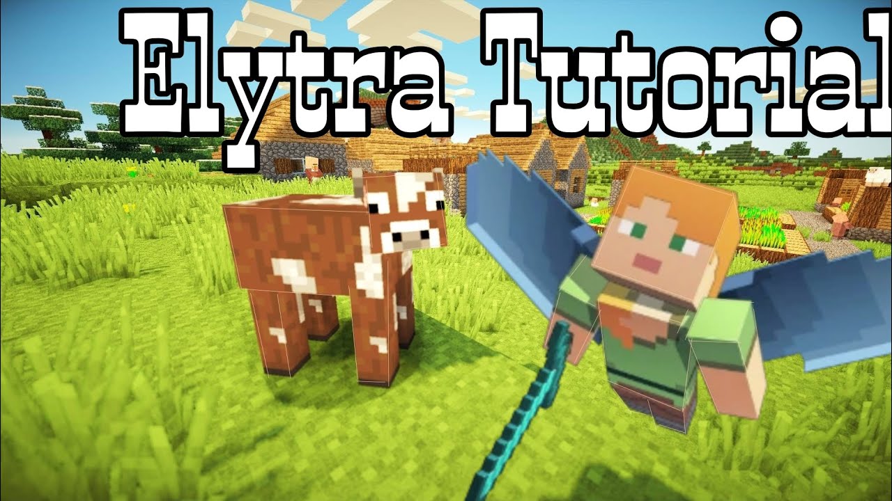 Minecraft Pe | How To Use Elytra | How To Fly From Ground | Mcpe ...