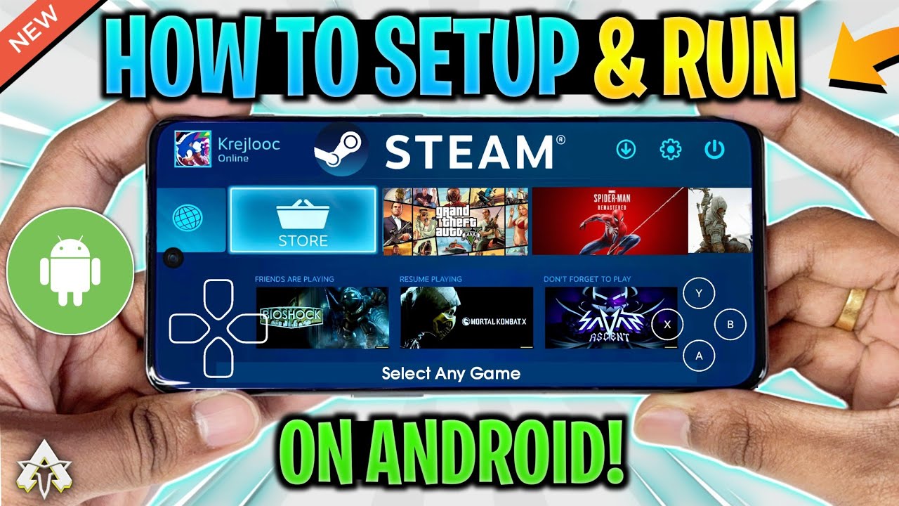 🔥 How To Run Steam On Android & Play Steam PC Games: Pluvia - Setup ...