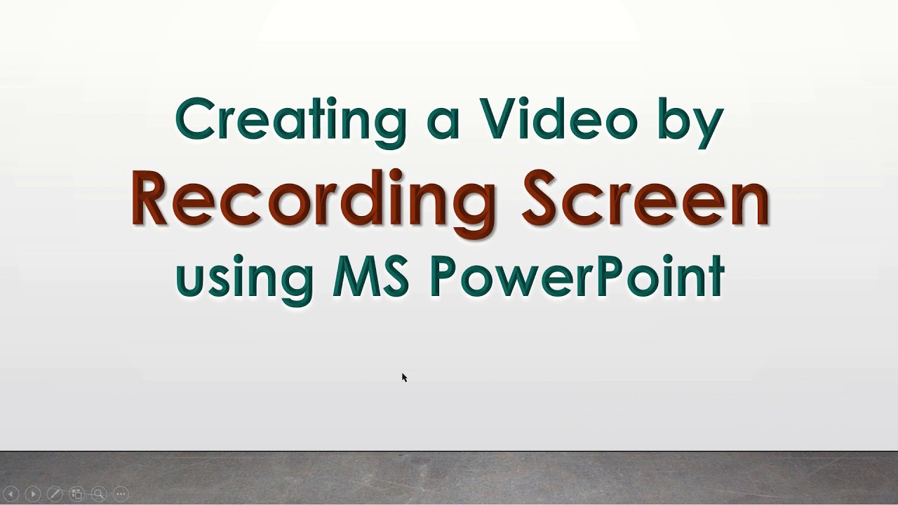 Creating video using PowerPoint - YouTube