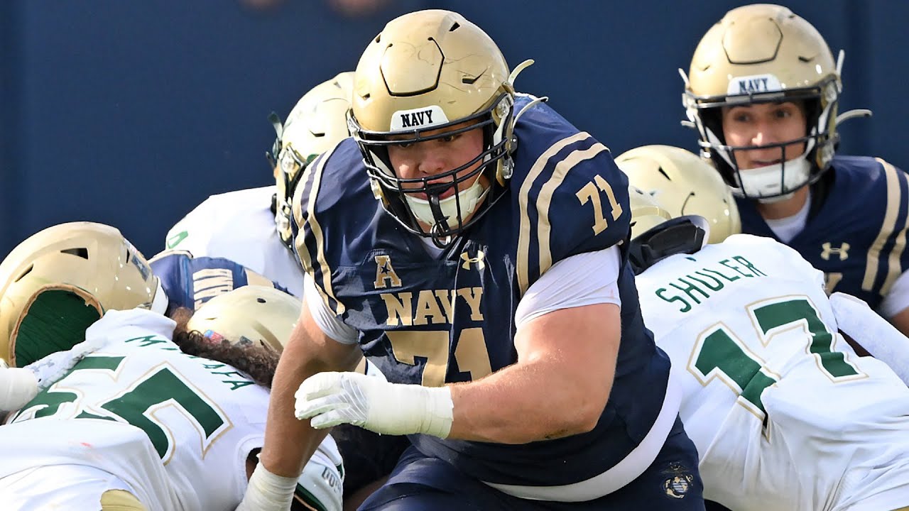 Navy Football Offensive Lineman Josh Pena, OC Grant Chesnut News ...