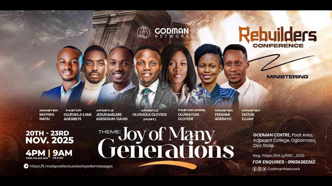 Rebuilders Conference DAY 3 || SATURDAY MORNING SESSION - YouTube
