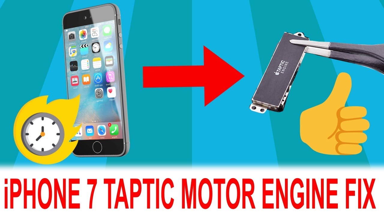 iPhone 7 taptic motor engine replacement (TUTORIAL) - YouTube