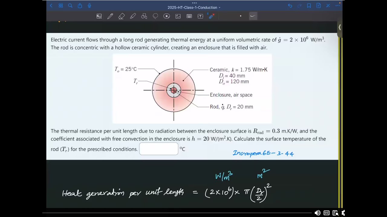 Heat Conduction through Cylindrical Surfaces - Series-Parallel ...
