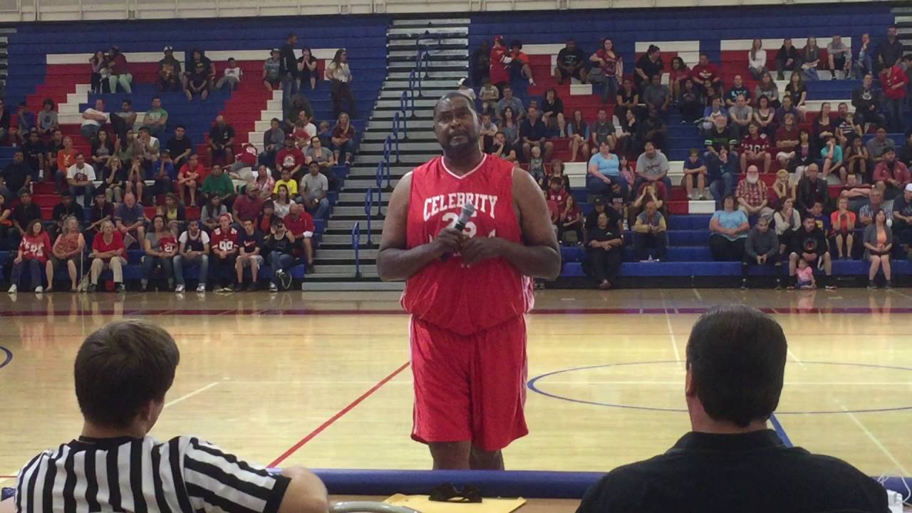 49er great Bubba Paris inspirational speech at celebrity basketball ...