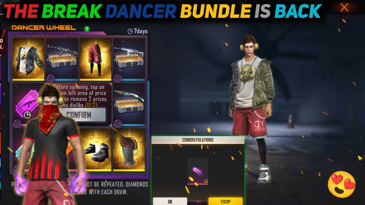 New Event Free Fire Pakistan Server | The Break Dancer Bundle Is Back ...