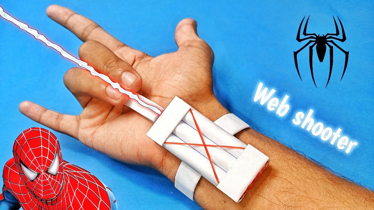 How to make web shooter with paper | How to make Spider man web shooter ...