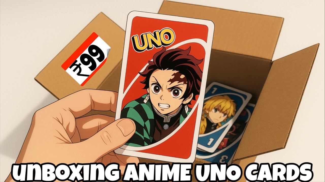 Unboxing Anime Uno Cards - YouTube