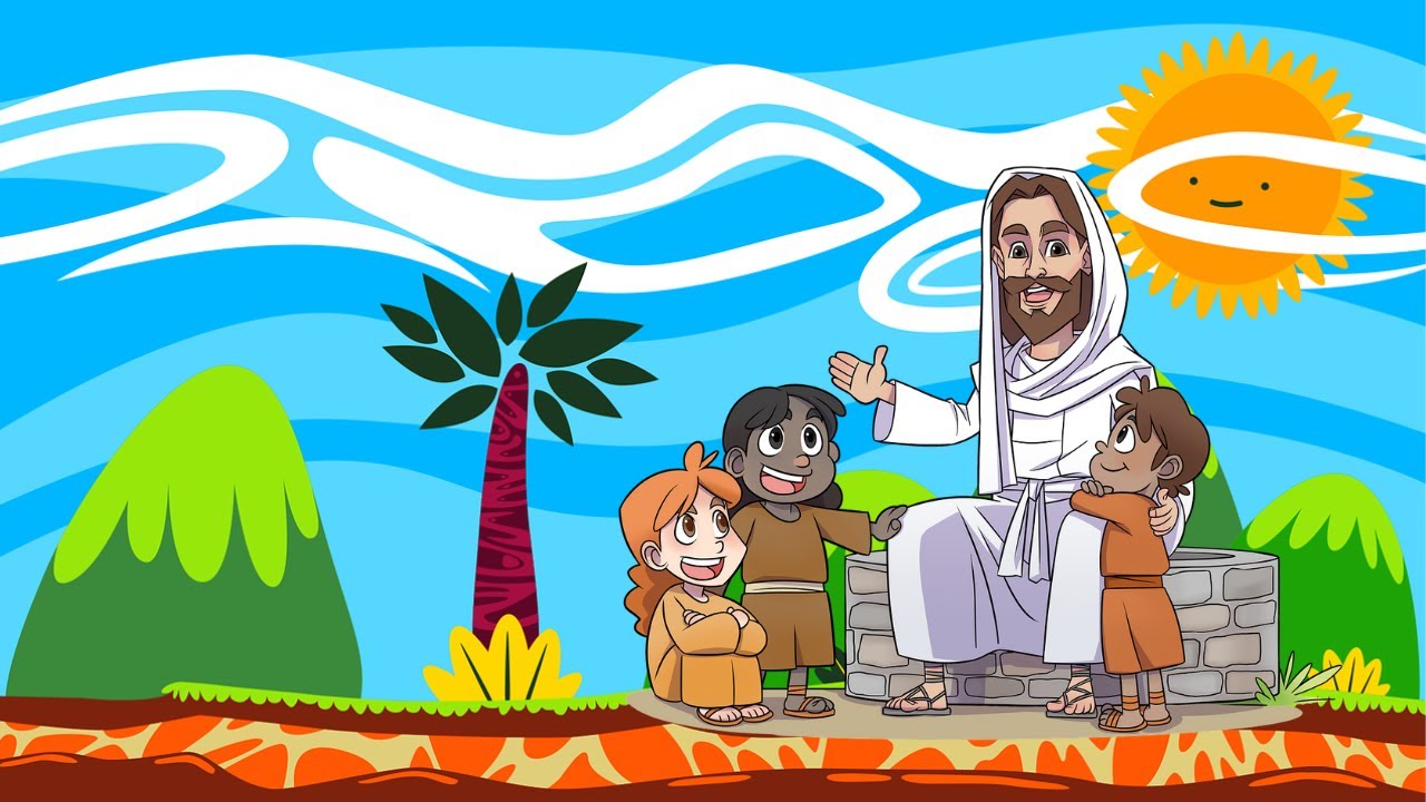 desenho animado da biblia o evangelho de jesus no livro de lucas - YouTube