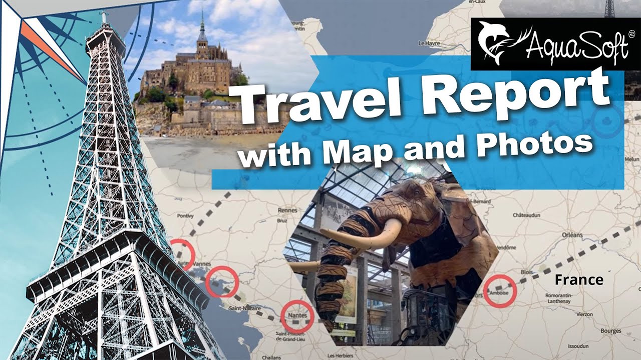 How to Create a Travel Report with Map and Photos - YouTube