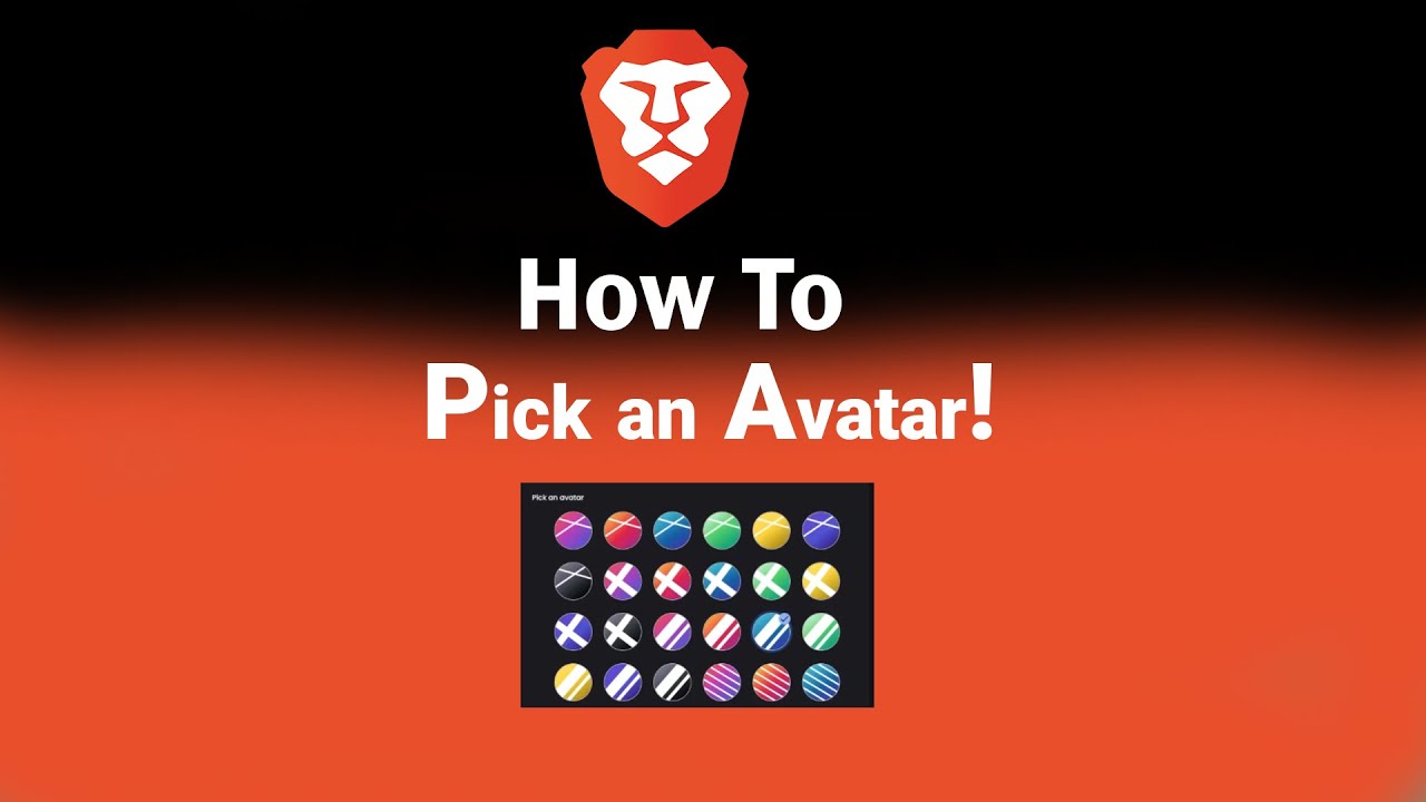 How to Pick an Avatar on Brave [NEW] - YouTube