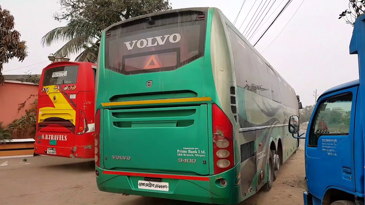Luxurious buses of BANGLADESH running through the busiest highway N1 ...