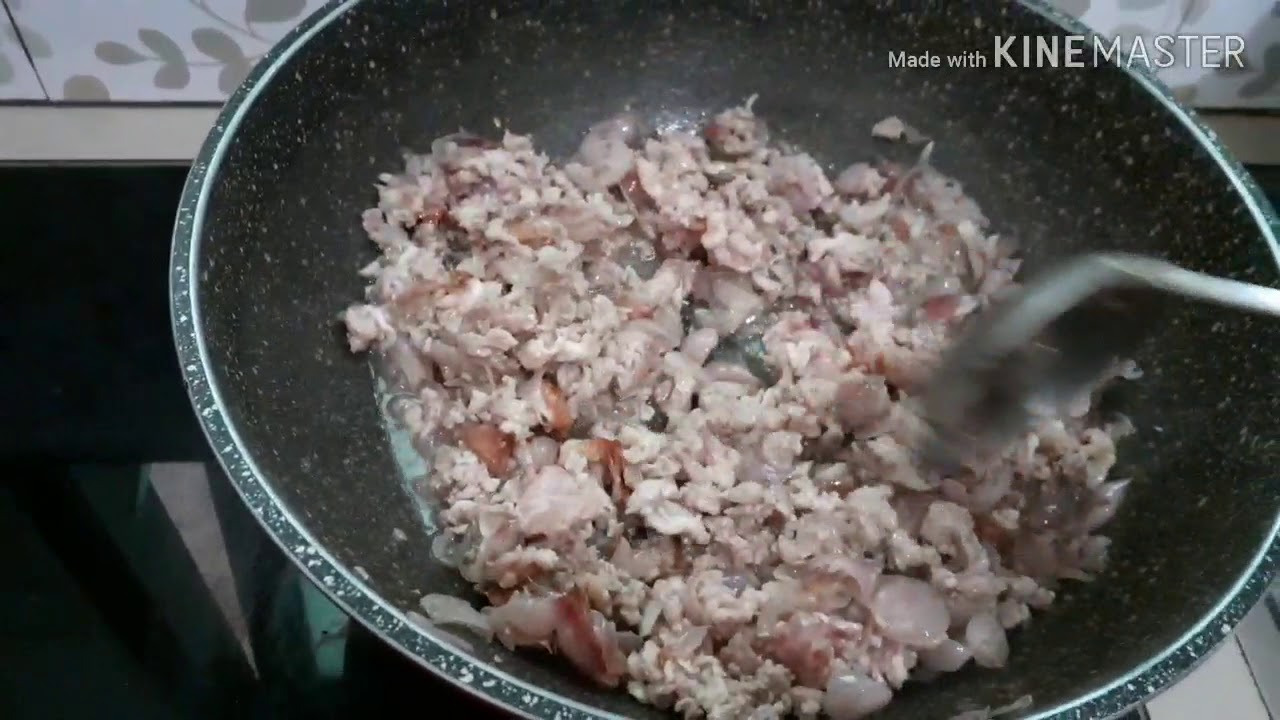 cara membuat masakan daging lawar masakan khas lombok - YouTube