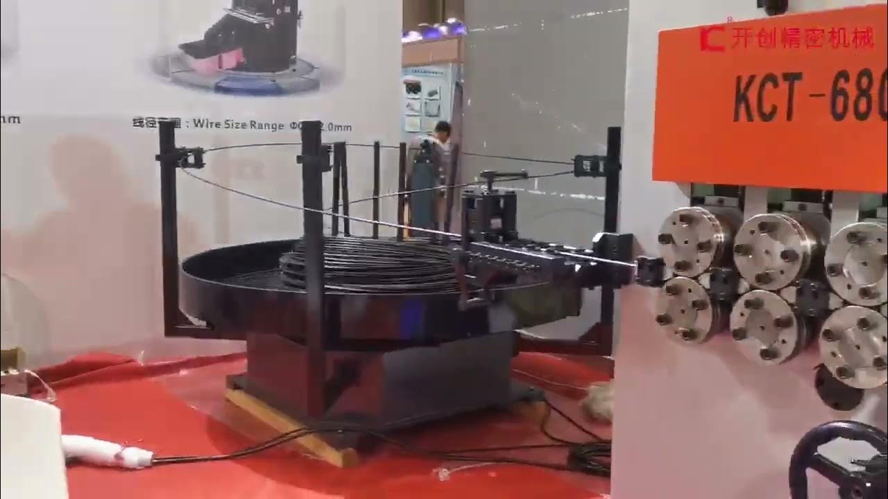 KCMCO KCT 680 HIGH SPEED SPRING COILING MACHINE - YouTube