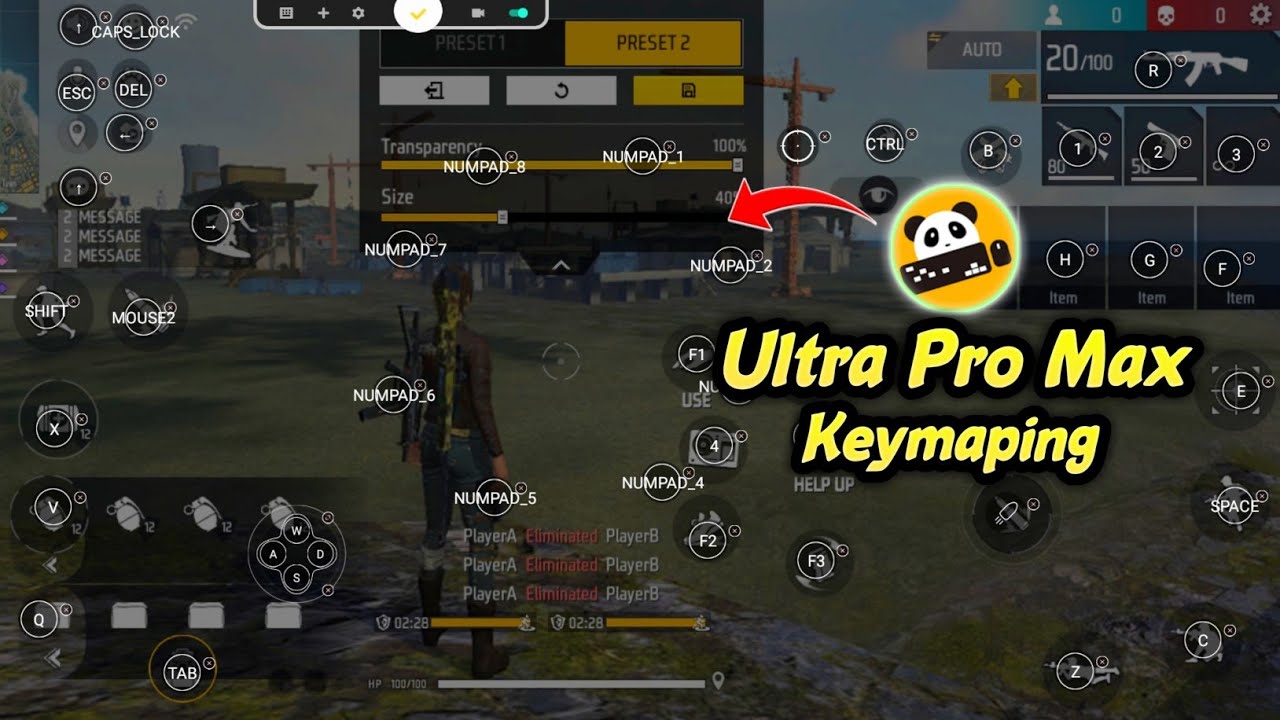 Panda Mouse Pro Ultra Pro Max Level Keymaping || How To Play Free Fire ...
