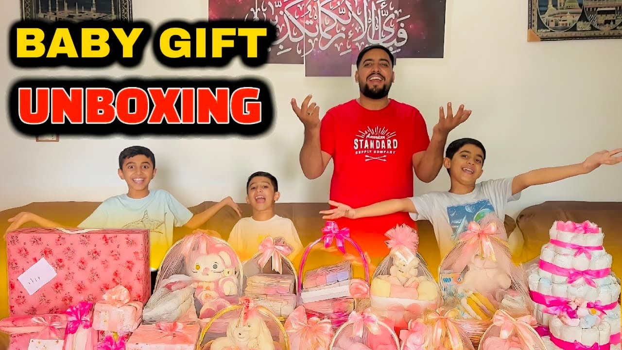 Baby Gifts Unboxing 🎁 ️ || Special Gifts From 🇬🇧🥳 || #kashmiri_bethak ...