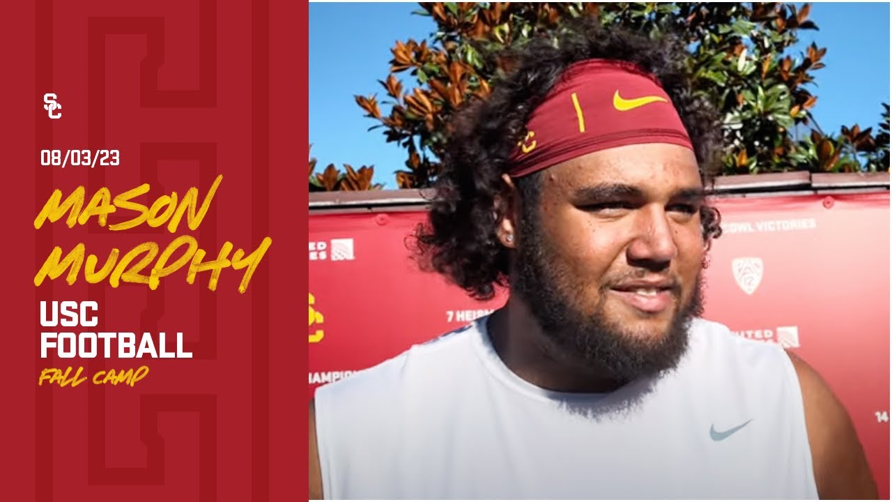 USC OL Mason Murphy | Fall Camp Practice No. 6 - YouTube