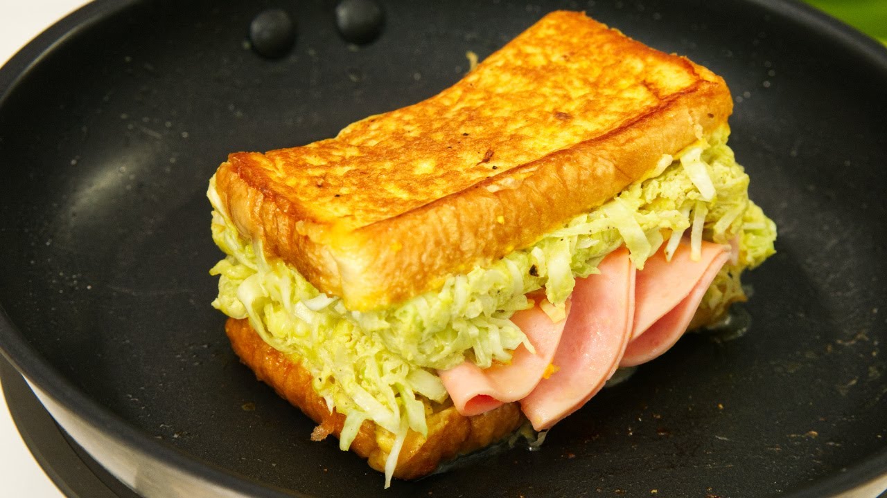 Cabbage With Toast: It's So Delicious! Easy Simple Healthy Breakfast ...
