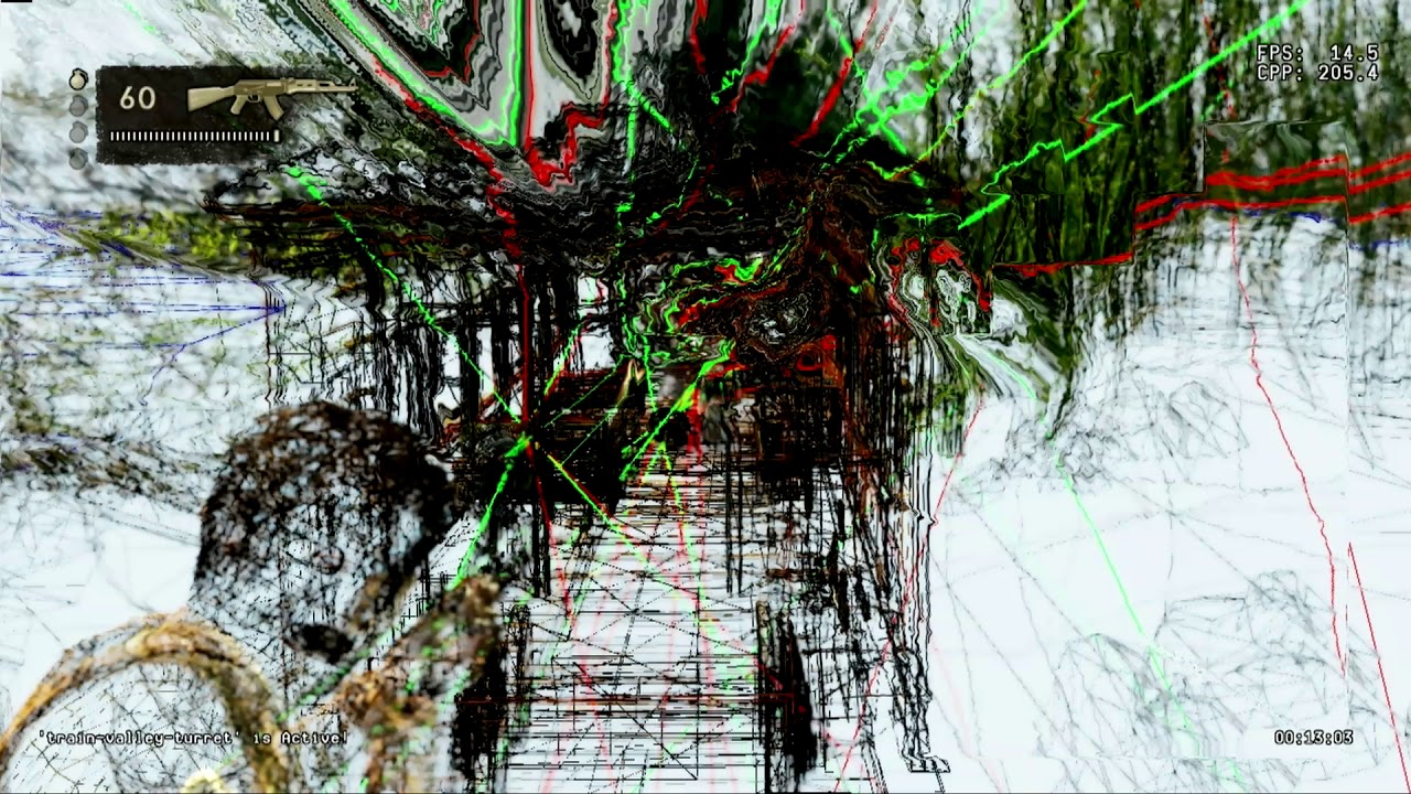 Uncharted 2 Debug - Train wireframe - YouTube