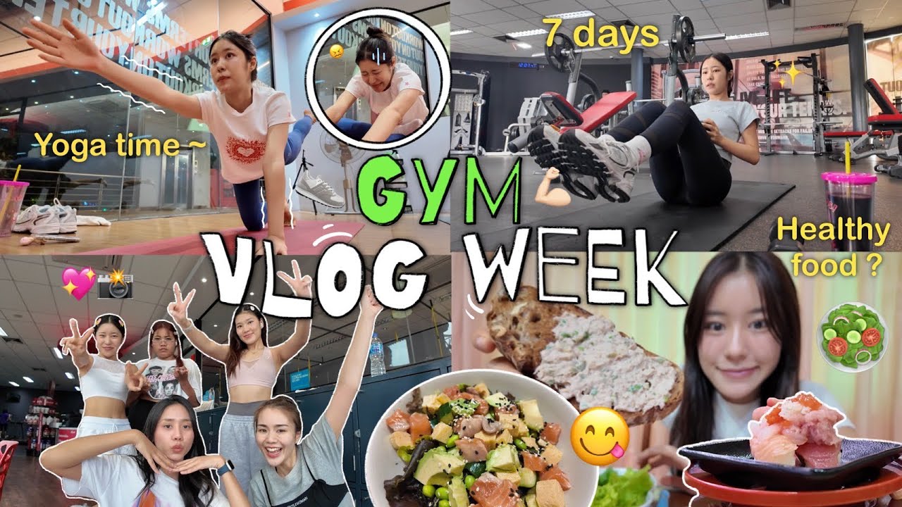 GYM VLOG WEEK | 7 days in gym with me, How I excercise, Meal after gym🏋 ...
