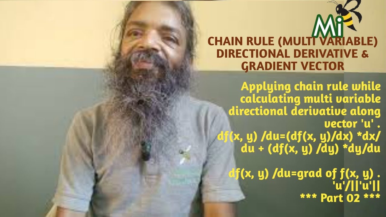 df(x,y)/du=?,chain rule in directional derivative along vector 'u ...