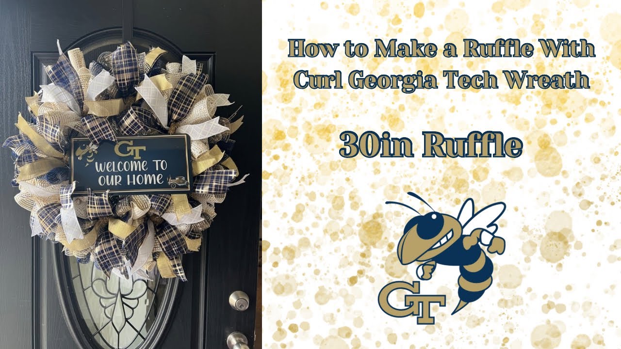 How to Make a Ruffle With Curl Wreath Tutorial Using Color Blocking |GT ...
