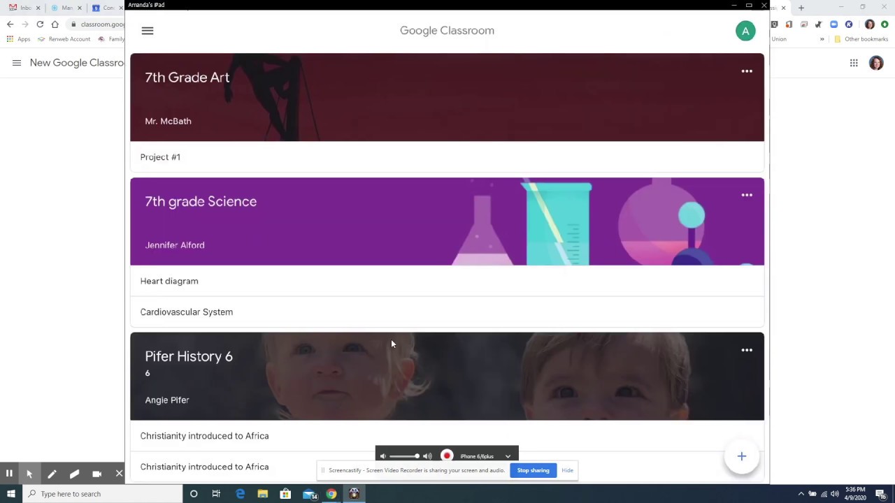 Classroom How to Submit a Photo to Google Classroom - YouTube