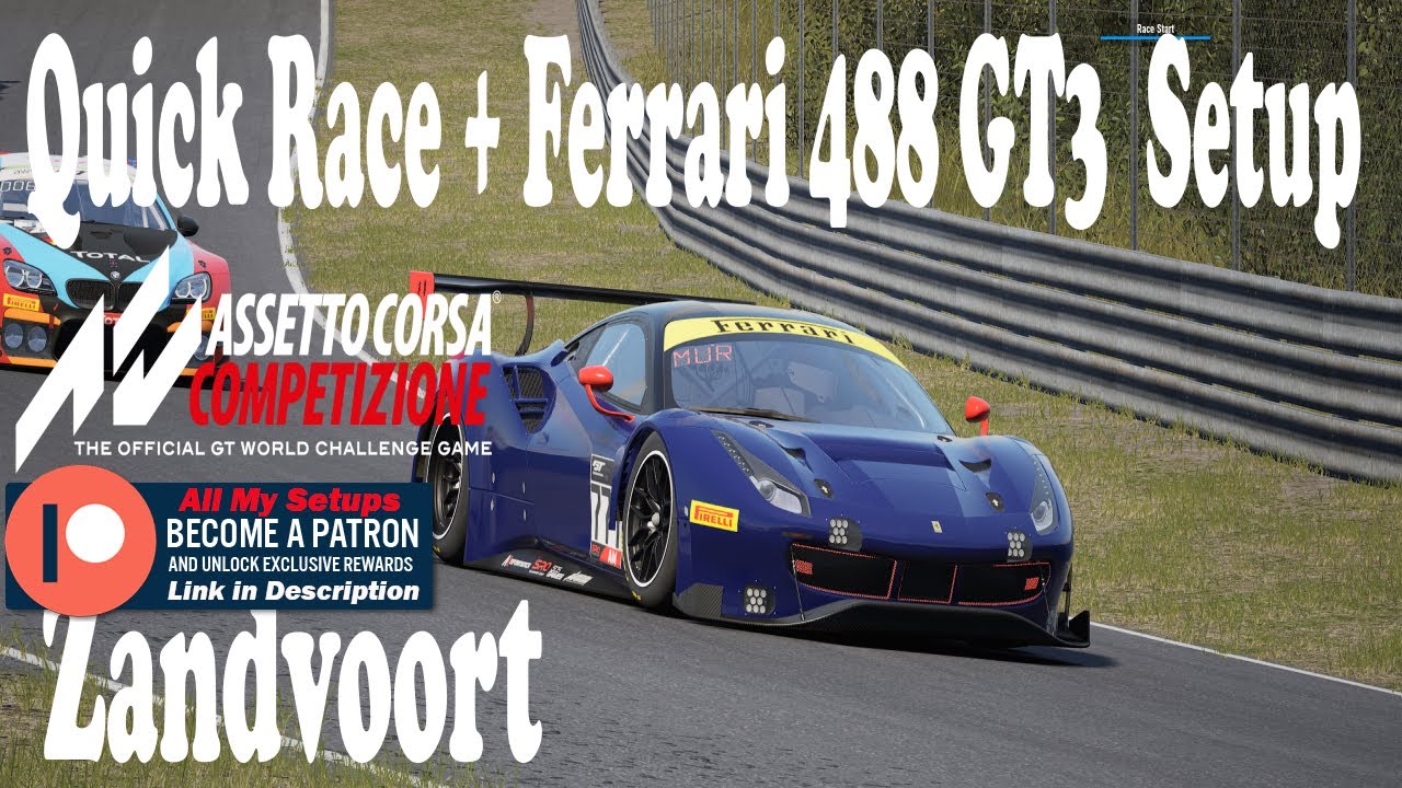 Assetto Corsa Competizione - ACC Quick Race - Ferrari 488 GT3 Setup at ...