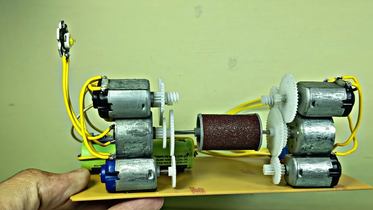 HOW TO MAKE AN ELECTRONIC GRINDING MACHINE WITH SUPER STRONG DYNAMO ...