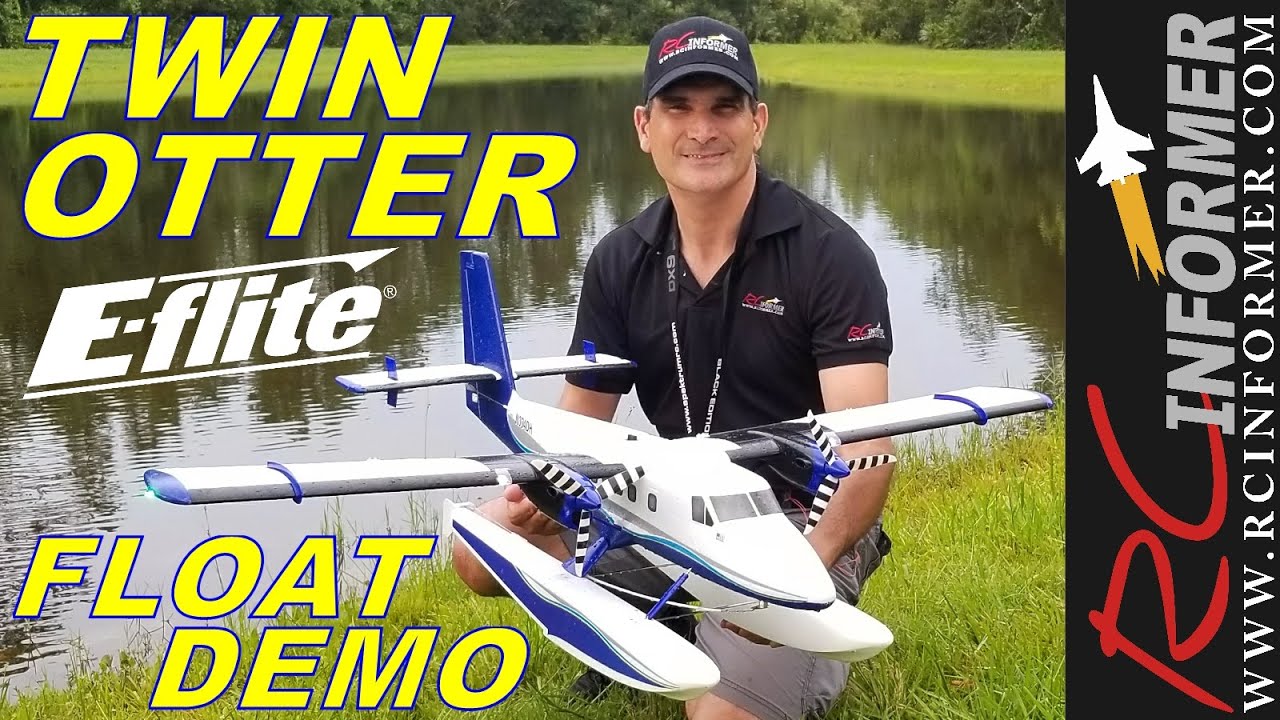 E-flite Twin Otter 1.2m Flight demo on Floats By: RCINFORMER - YouTube