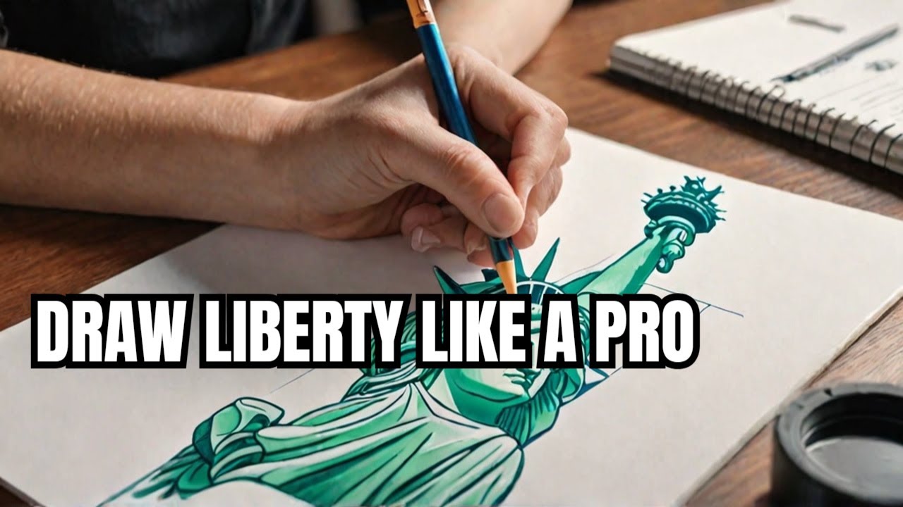 How To Draw THE STATUE OF LIBERTY - YouTube
