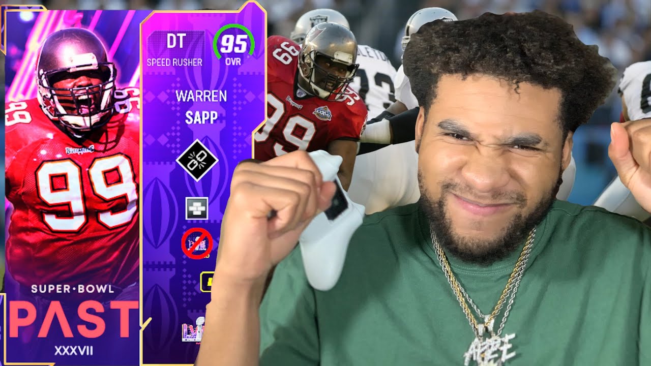 95 OVR Warren Sapp The Best Pass Rusher In Madden 24 Ultimate Team ...