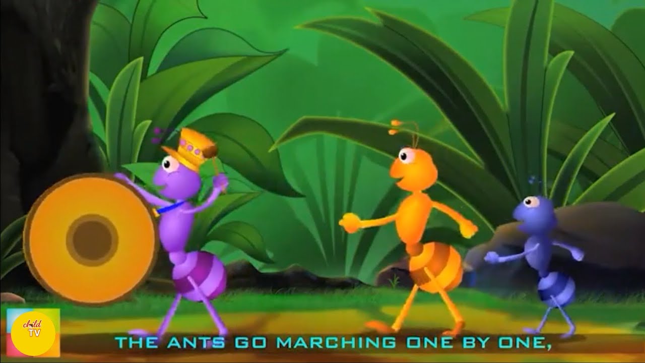Ant Go Marching Four By Four || Child TV - cartoon videos for childs ...