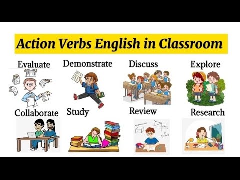 Action Verbs in Classroom || Action Verbs in Classroom || #speakenglish ...