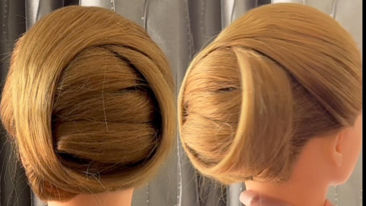 Easy Cute Bun Tutorial for Women! - YouTube