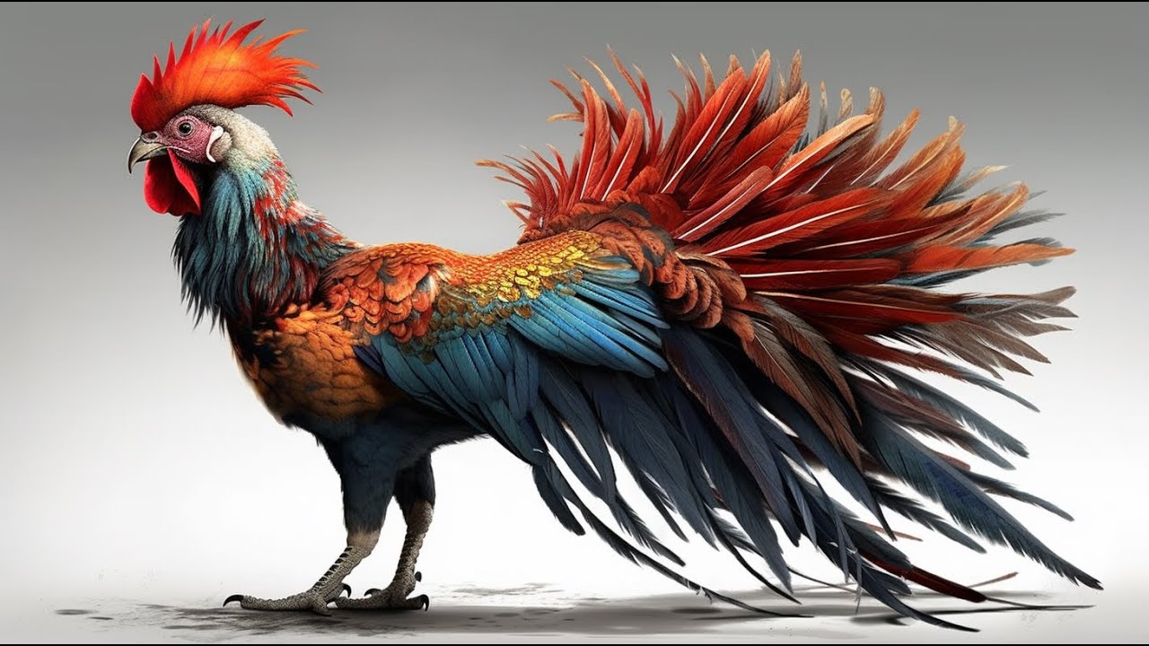 Belgium Giant Liege Fighter Roosters in 4K - YouTube