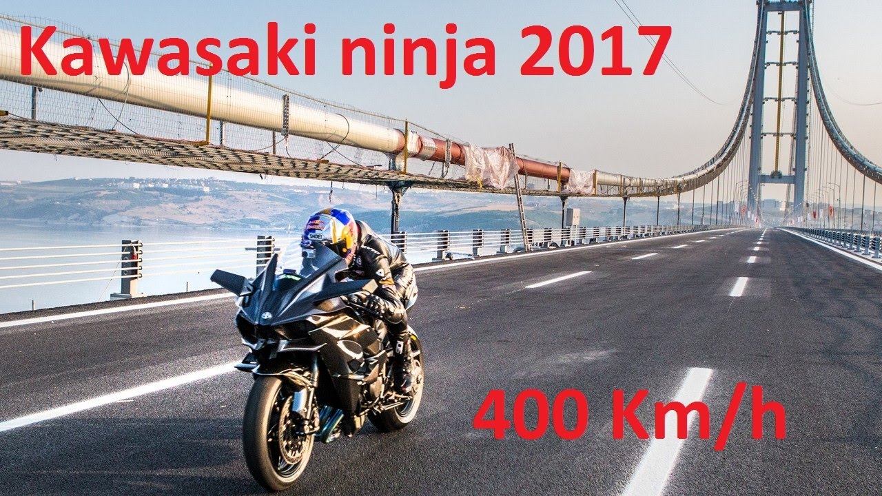 400 km Kawasaki Ninja H2R TOP SPEED 2017 - YouTube