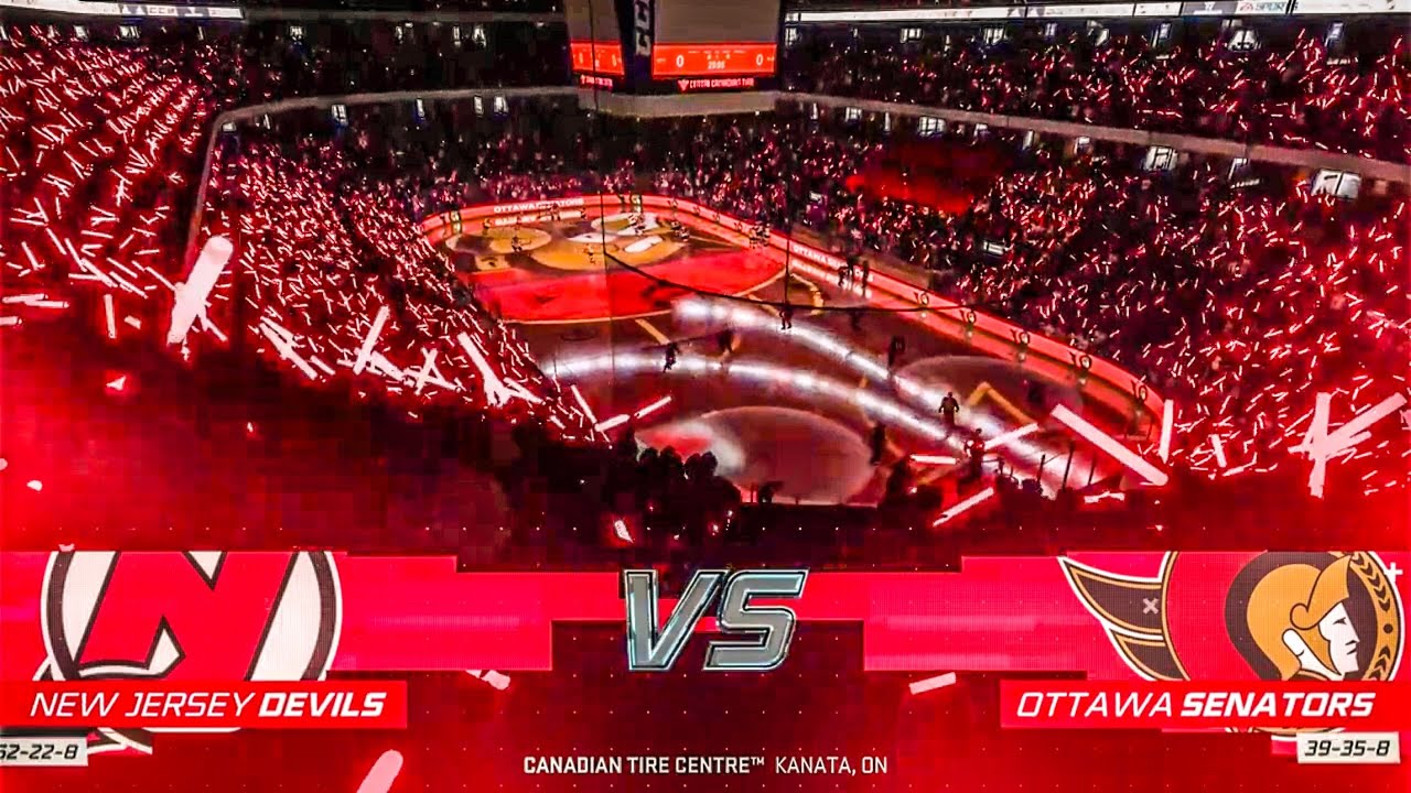 New Jersey Devils vs Ottawa Senators 12/29/2023 NHL 24 Gameplay - YouTube