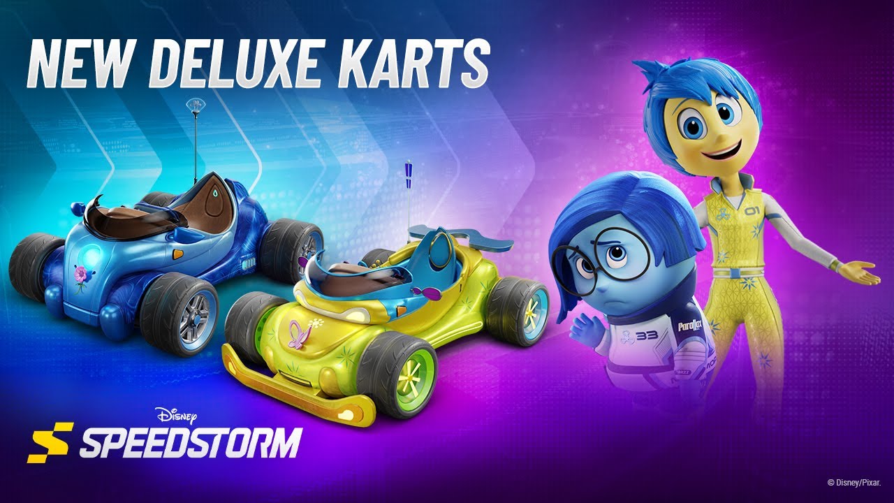 Disney Speedstorm - Joy and Sadness Deluxe Karts - YouTube
