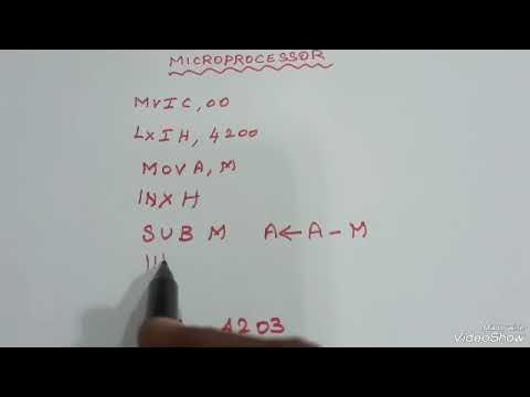 8 Bit Subtraction using 8085 Microprocessor - YouTube