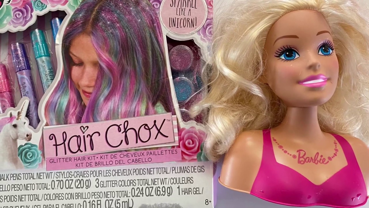 BARBIE DOLL HAIR MAKEOVER with GLITTER with BESTIEZ! Washing Barbie ...