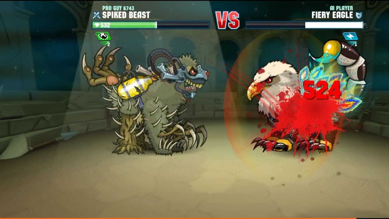 Spiked Beast vs Fiery Eagle (Mutant Fighting Arena) (INSANE EDITION ...