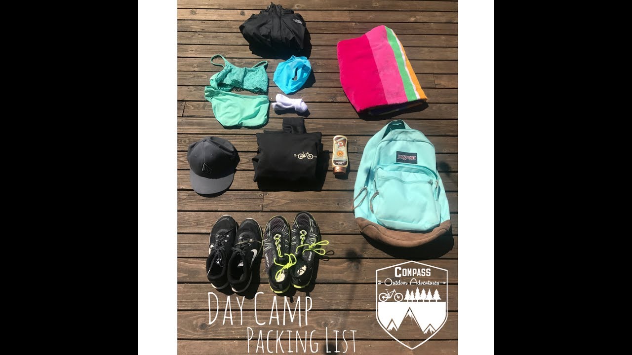 Summer Day Camp Packing List - YouTube